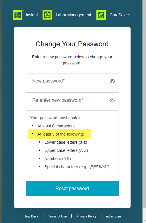 Self Password Reset