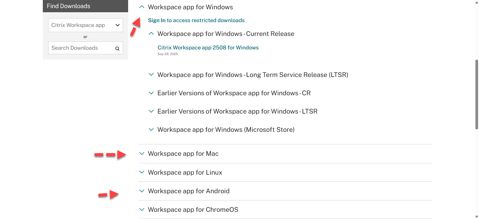 Citrix Installation PC or MAC
